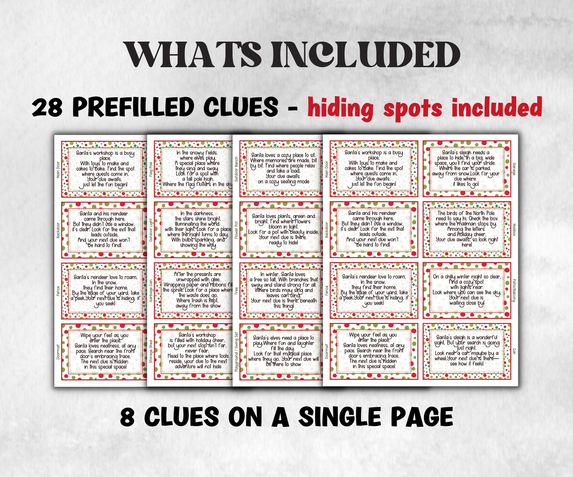 Outdoor Christmas Scavenger Hunt | Christmas Gift Tags | Games And ...