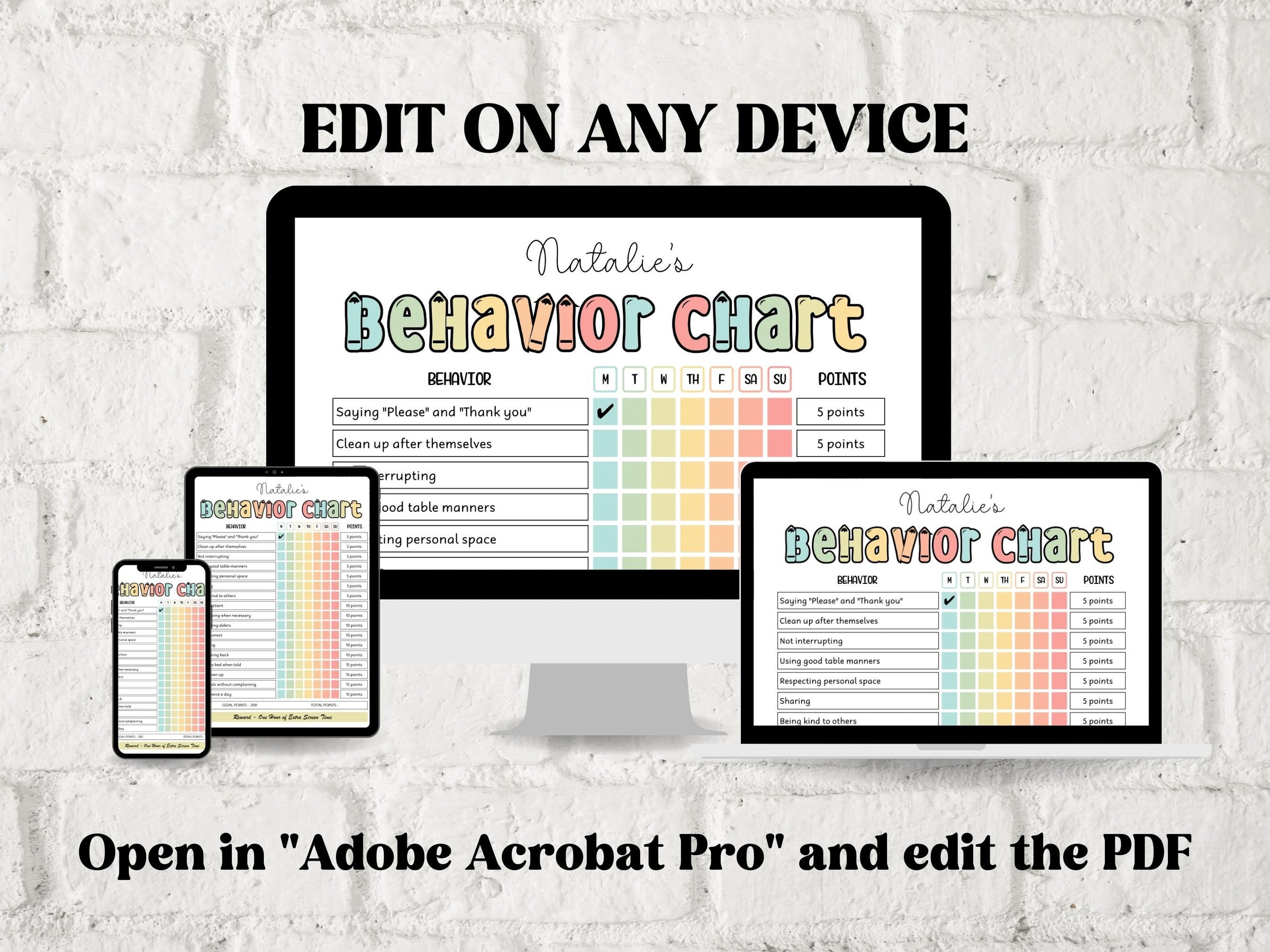 Manage children's behavior effectively with our Editable Behavior and ...