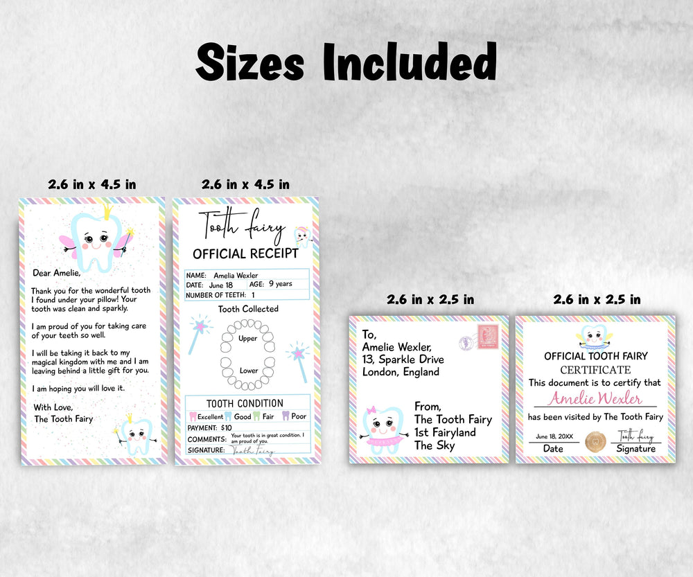 Tooth Fairy Receipt, Tooth Fairy Letter, Tooth Fairy Pillow, Tooth ...